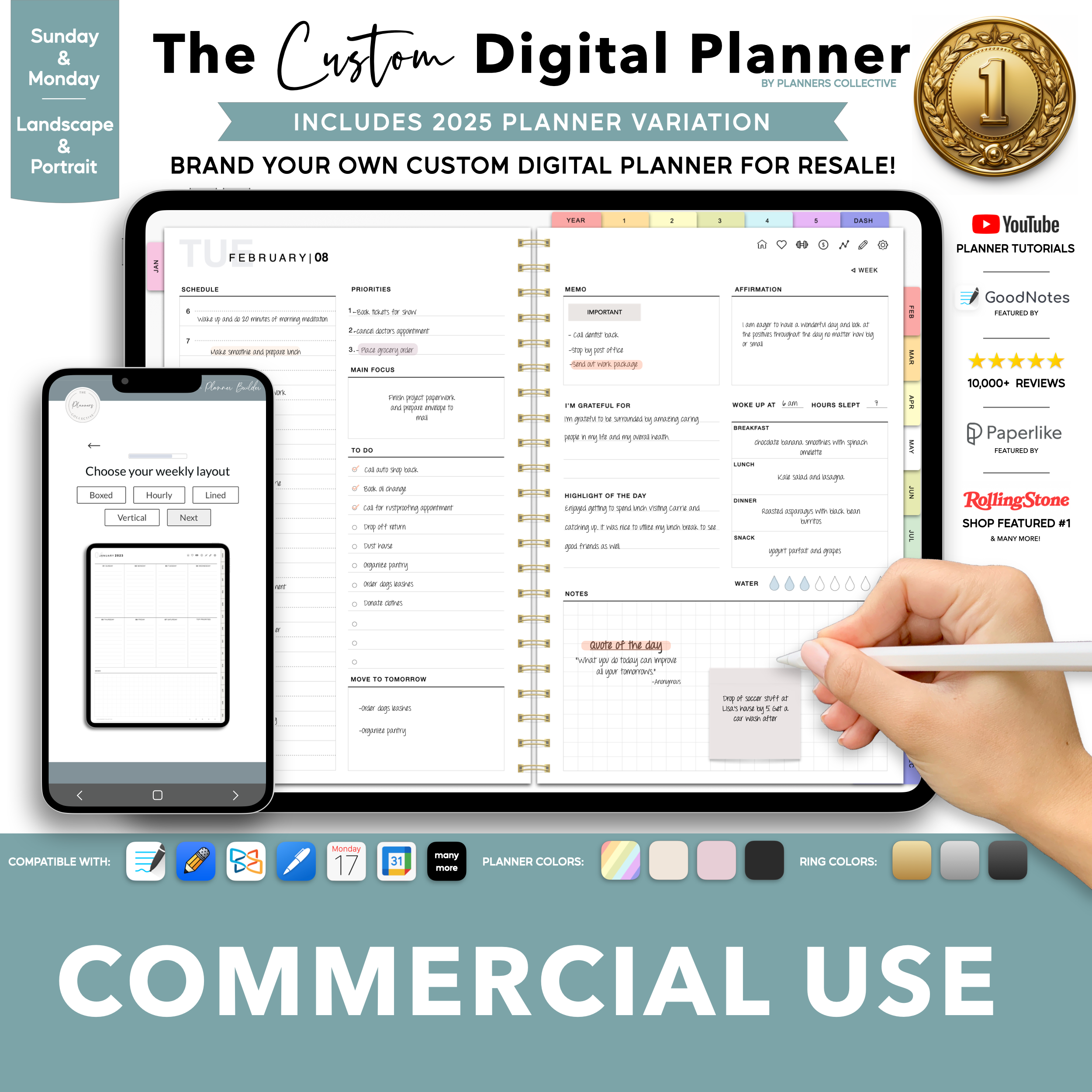Commercial Use License - The Custom Digital Planner – The Planners ...