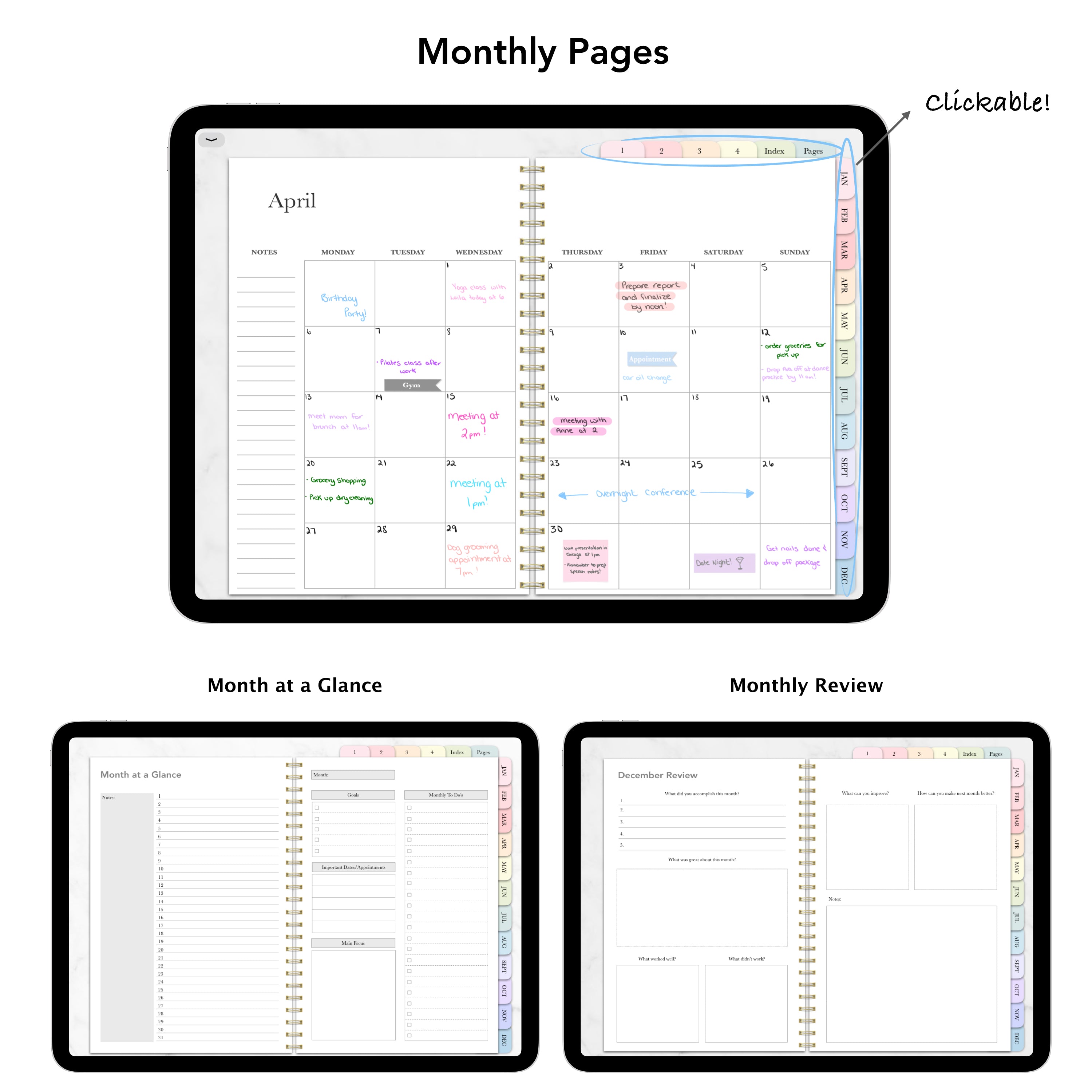 Undated Classic Planner - Rainbow – The Planners Collective